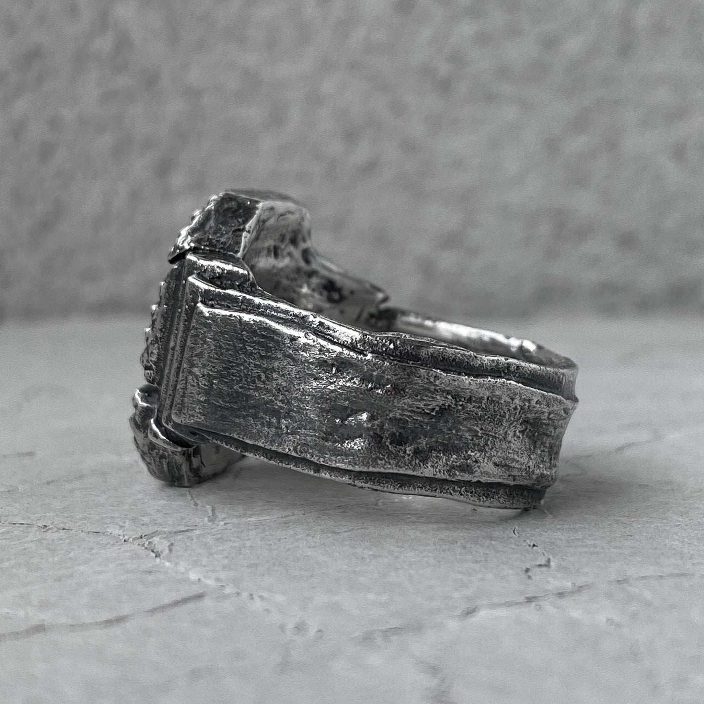 Project50g | CENTURION ring -a wide brutal ring with an roman motifs ...