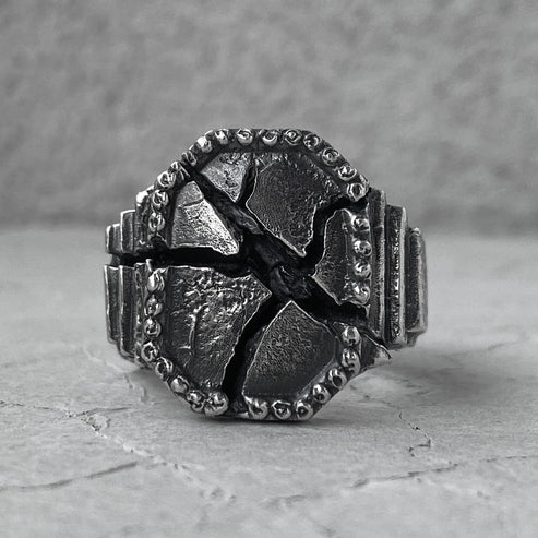 Project50g | CENTURION ring -a wide brutal ring with an roman motifs ...