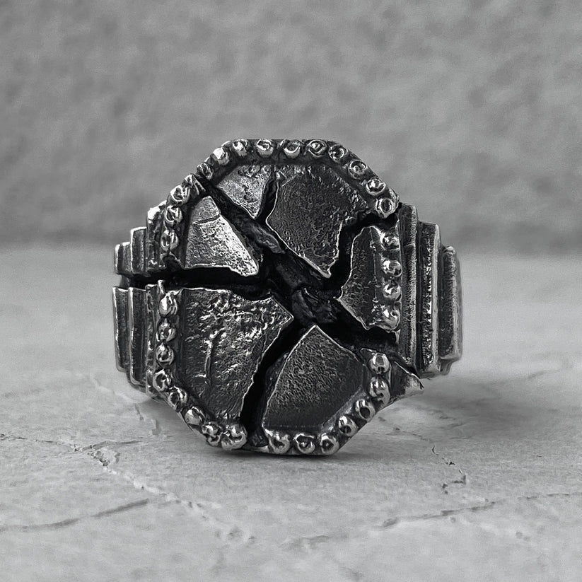 Project50g | CENTURION ring -a wide brutal ring with an roman motifs ...