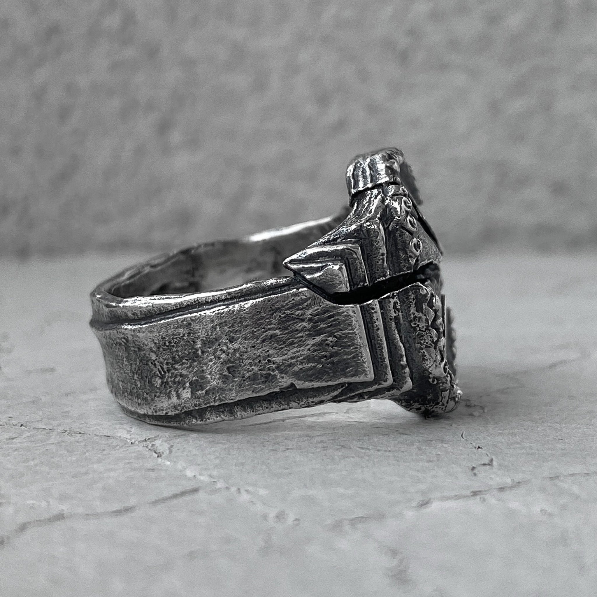 Project50g | CENTURION ring -a wide brutal ring with an roman motifs ...